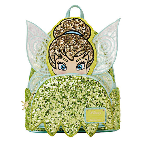 EXCLUSIVE DROP: Loungefly Tinker Bell Sequin Cosplay Mini Backpack - 2 ...