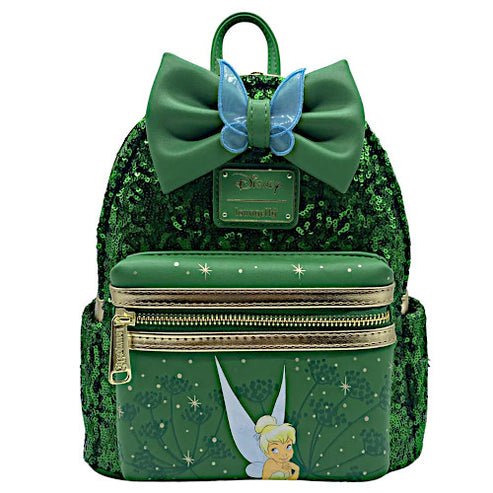 EXCLUSIVE RESTOCK: Loungefly Disney Tinkerbell Green Sequin Mini Backp ...
